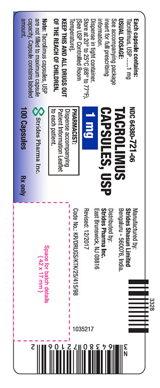 Tacrolimus Capsules - Strides Pharma Inc.